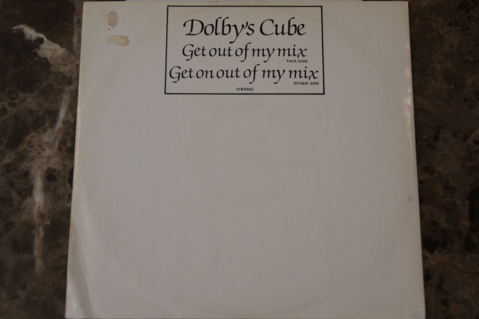 Dolby's Cube - Get Out Of My Mix / Get On Out Of My Mix (G+) (12") - Mr ...