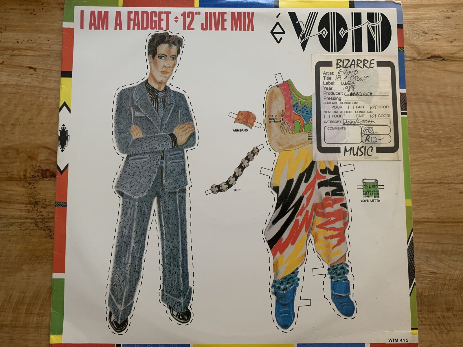 éVoid - I Am A Fadget · 12" Jive Mix (VG) (12") - Mr Vinyl